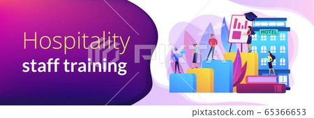 Hospitality courses concept banner header - Stock Illustration ...