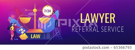 Legal services concept banner header - Stock Illustration [65366793 ...