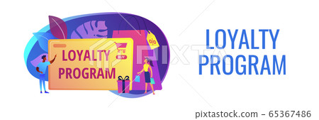 Loyalty program concept banner header - Stock Illustration [65367486 ...