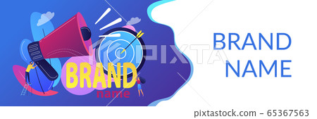Brand name concept banner header. - Stock Illustration [65367563] - PIXTA