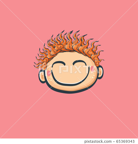 Happy Child Cartoon Face