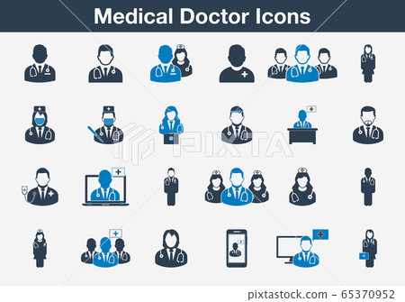 Medical Doctor Icons. Editable Vector EPS...-插圖素材 [65370952] - PIXTA圖庫