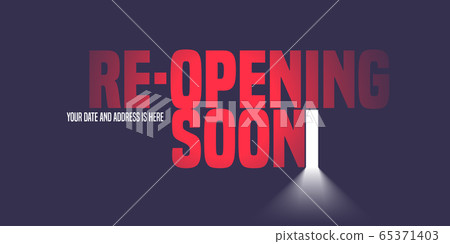 Grand opening or reopening vector illustration,... - Stock Illustration ...