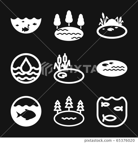 Pond icon illustration isolated vector sign symbol - Stock Illustration ...