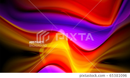Liquid colors fluid gradients on black background - Stock Illustration ...