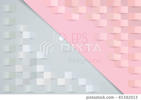 Gray and pink 3D papercut template BG-插圖素材 [65382013] - PIXTA圖庫
