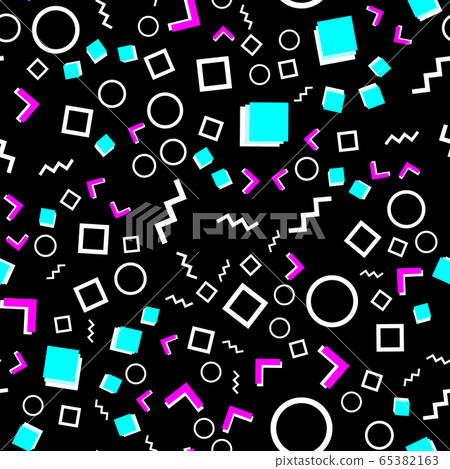 Doodle Fun Background. Memphis pattern. Vector - Stock Illustration ...