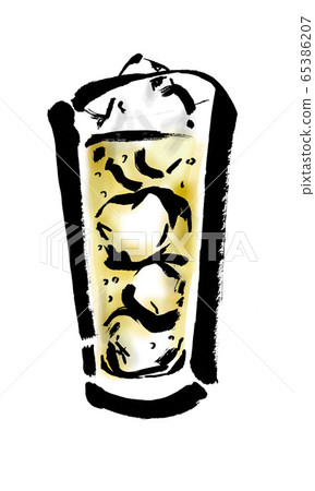 Highball, cocktail, whiskey, carbonated,... - Stock Illustration ...