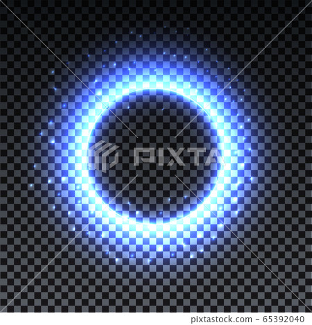 Blue Bright halo. Abstract glowing circles.... - Stock Illustration ...