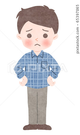 Person face expression whole body giving up pose - Stock Illustration ...
