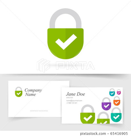 Lock logotype as trust protected company logo... - Stock Illustration ...