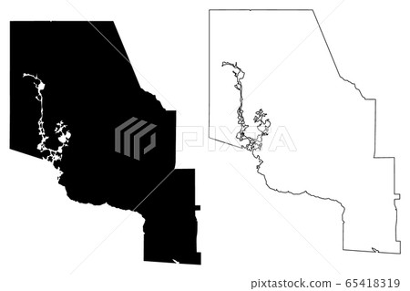 Clinch County, Georgia (U.S. county, United States - Stock Illustration ...