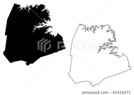 Hart County, Georgia (U.S. county, United States - Stock Illustration ...