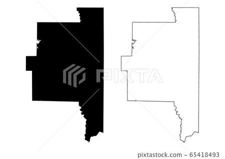 Lanier County, Georgia (U.S. county, United States - Stock Illustration ...