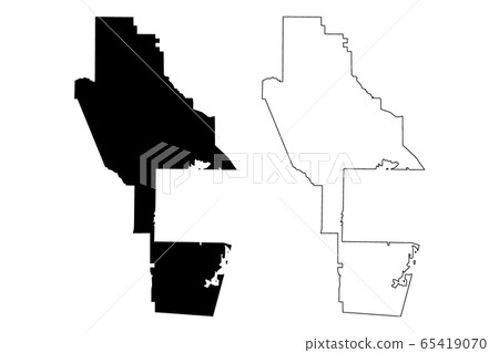 Ware County, Georgia (U.S. county, United States - Stock Illustration ...