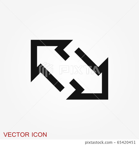 Transfer vector icon. Money symbol isolated on-插圖素材 [65420451] - PIXTA圖庫