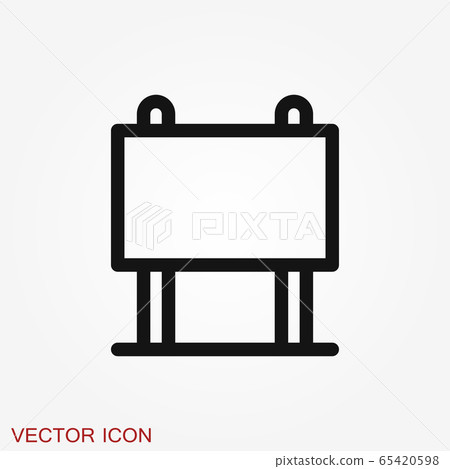 Signage icon. Signboard flat symbol. Illustration - Stock Illustration ...