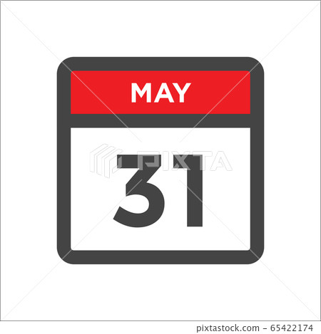 May 31 calendar icon w day of month - Stock Illustration [65422174] - PIXTA