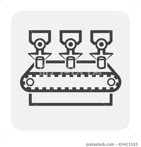 production line icon - Stock Illustration [65423583] - PIXTA