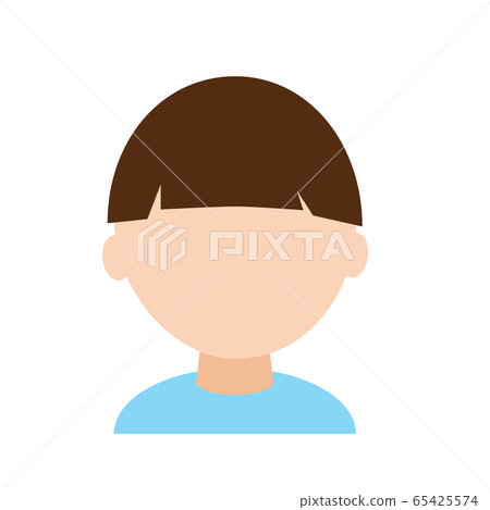 Boy illustration without facial expression - Stock Illustration ...