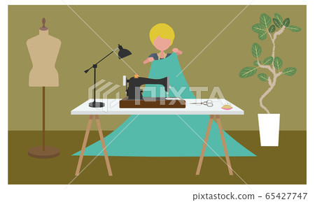 Life work / Making clothes - Stock Illustration [65427747] - PIXTA