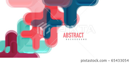 Glossy multicolored plastic style cross... - Stock Illustration ...