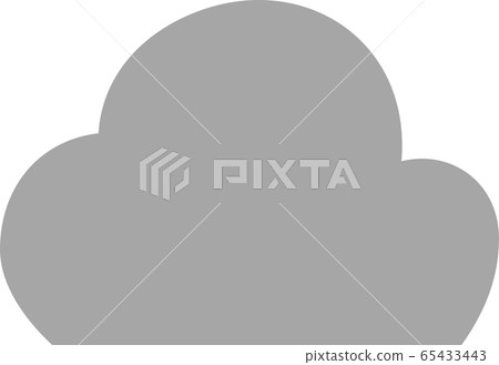 Cloud weather frame sky landscape simple cute... - Stock Illustration ...