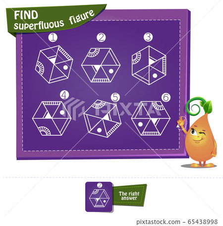 Find superfluous figure brainteaser - Stock Illustration [65438998] - PIXTA