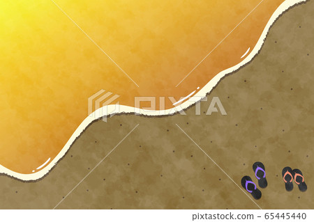 Beach background rectangle rectangular evening... - Stock Illustration ...