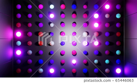 Abstract composition of colorful balls in... - Stock Illustration ...