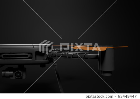 3d close-up rendering of front part of black... - Stock Illustration ...