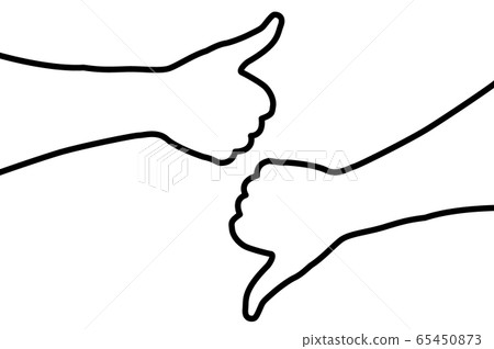 ruka ok obrys.eps - Stock Illustration [65450873] - PIXTA