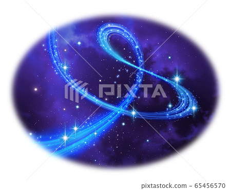 Fantasy flowing galaxy illustration - Stock Illustration [65456570] - PIXTA