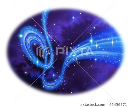 Fantasy flowing galaxy illustration - Stock Illustration [65456571] - PIXTA