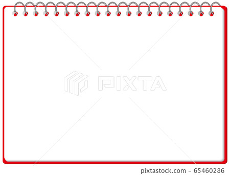 Sketchbook ring notebook frame illustration vector - Stock Illustration ...