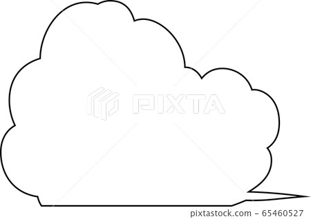 Cloud speech bubble conversation frame cute... - Stock Illustration ...