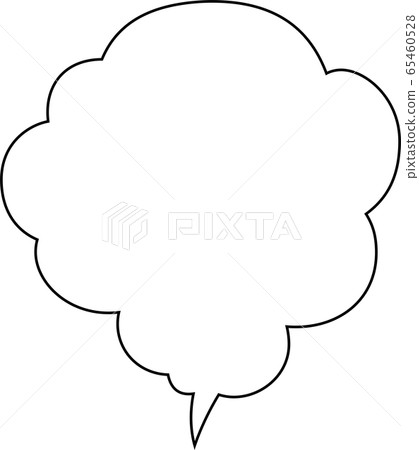 Cloud speech bubble conversation frame cute... - Stock Illustration ...