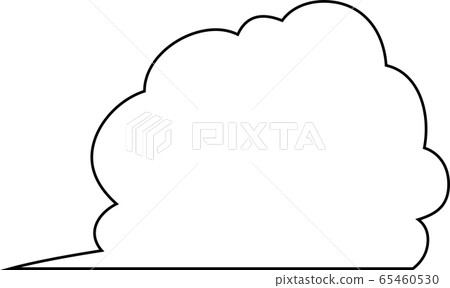 Cloud speech bubble conversation frame cute... - Stock Illustration ...