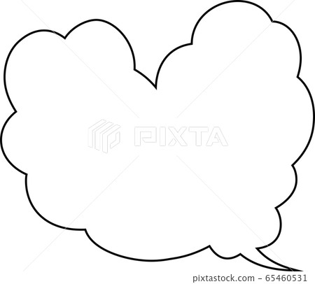 Cloud speech bubble conversation frame cute... - Stock Illustration ...