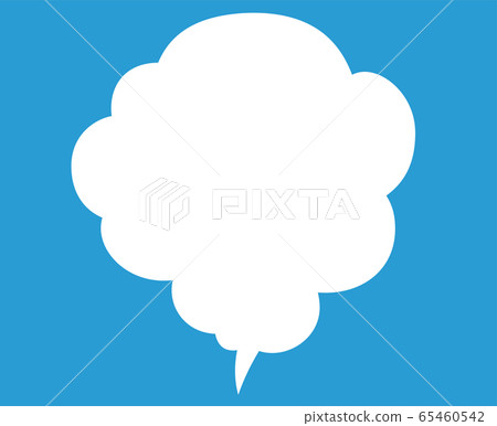 Cloud speech bubble conversation frame cute... - Stock Illustration ...