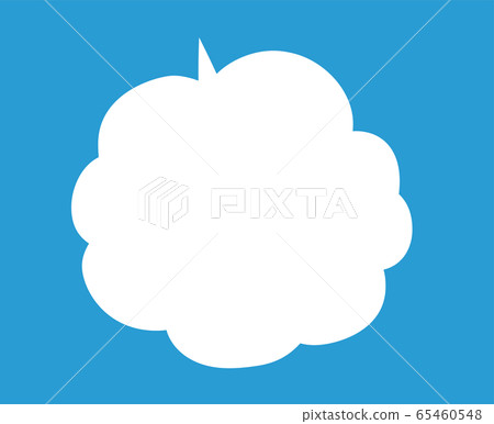 Cloud speech bubble conversation frame cute... - Stock Illustration ...