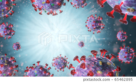 3d render of pathogenic virus organism or... - Stock Illustration ...