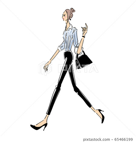 Fashionable women's commuting style - Stock Illustration [65466199] - PIXTA