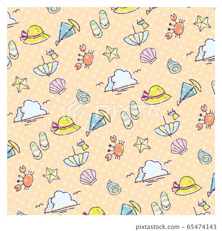 Summer material pattern pattern color dot... - Stock Illustration ...