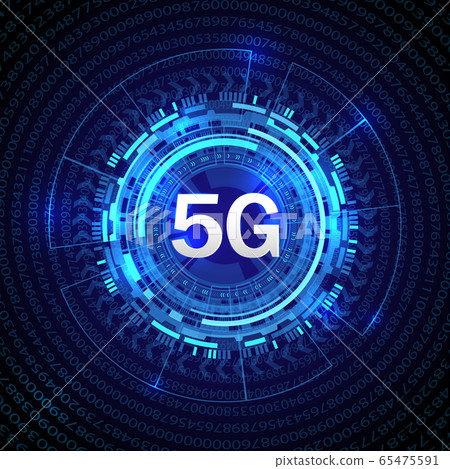 5g background vector - Stock Illustration [65475591] - PIXTA