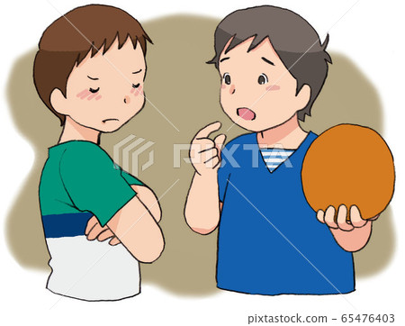 Boy who had trouble (color) - Stock Illustration [65476403] - PIXTA