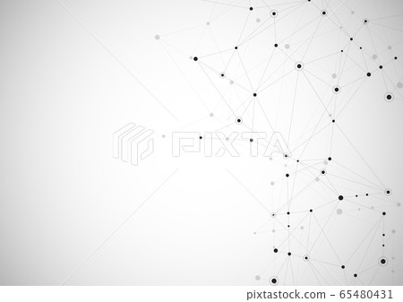 Abstract connection background with lines and... - Stock Illustration ...