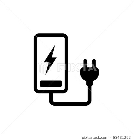 Phone Battery Charging Icon, Recharge Symbol, - Stock Illustration ...