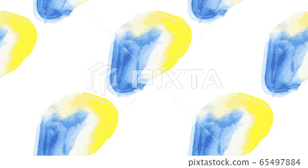 Geometric watercolor seamless pattern with... - Stock Illustration ...