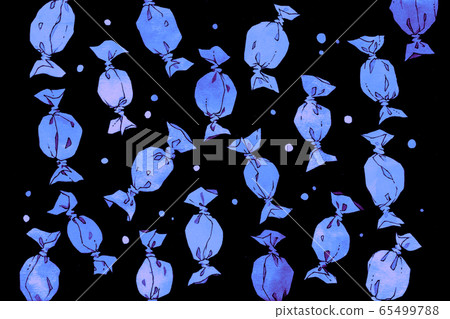 Candies water color pattern - Stock Illustration [65499788] - PIXTA